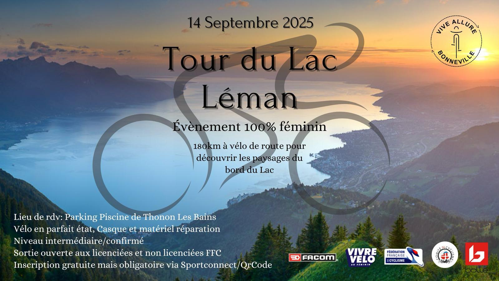 TOUR DU LAC LEMAN 100% FEMININ - Comité Cyclisme 74